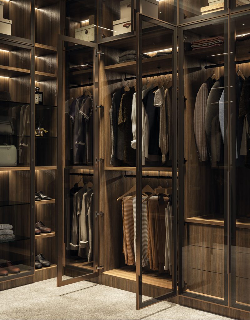 Bespoke Dressing Room with Glass Doors