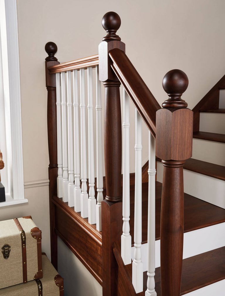 Classic Walnut Staircase | Walnut Stairs | Neville Johnson