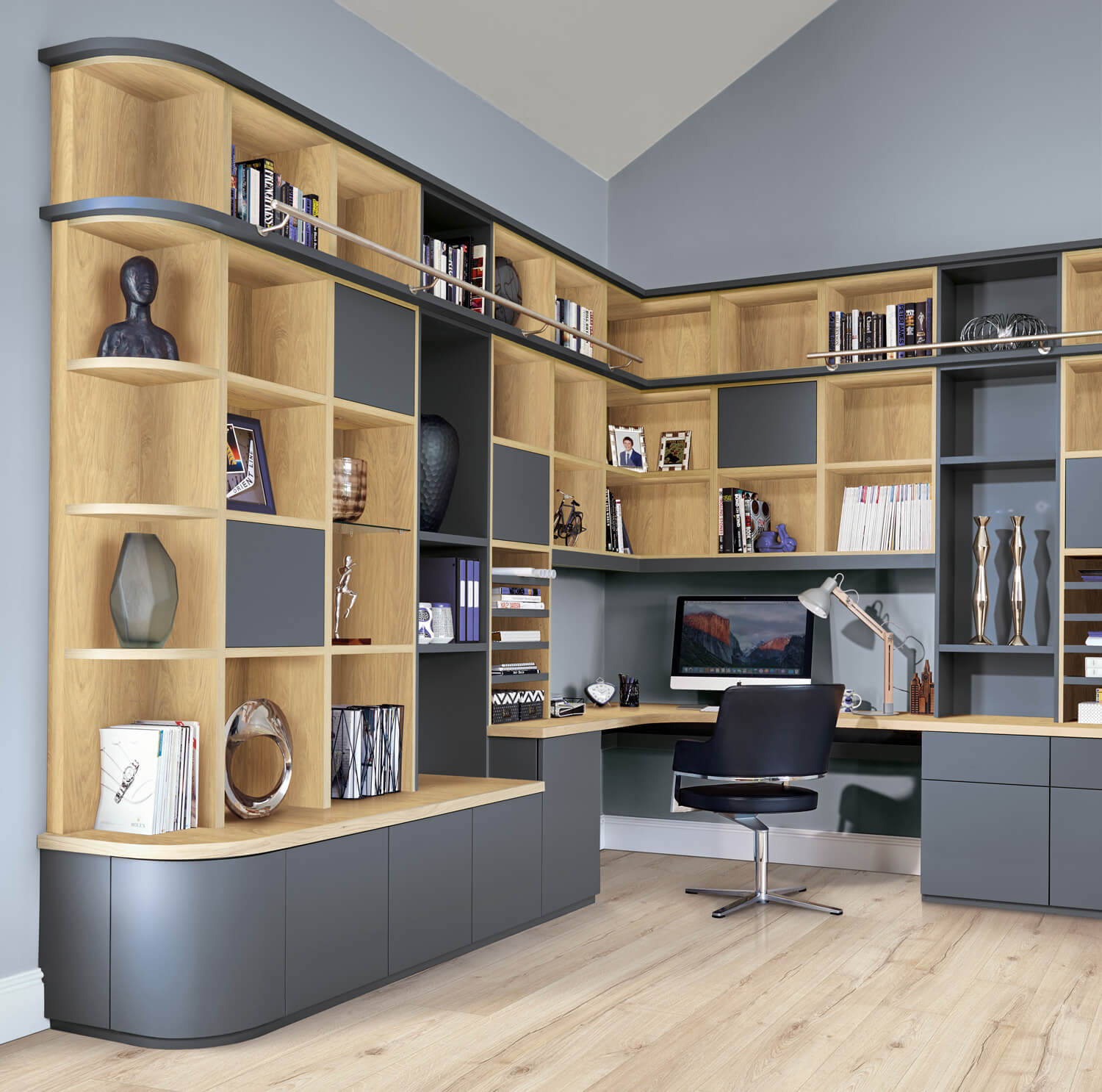 Modern Home Library Office